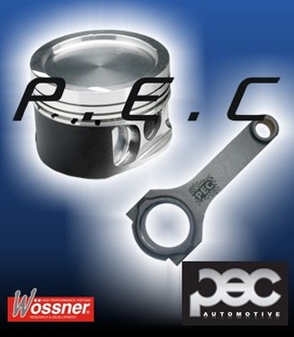 PEC Steel Con Rod & Wossner Piston Set Package Focus RS Mk2 - Wossner ...